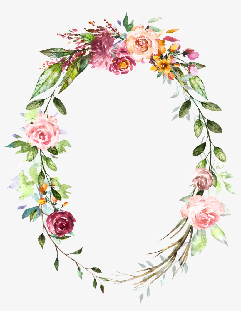 H804 Plant Art, Printable Frames, Flower Frame, Post - Flower ...