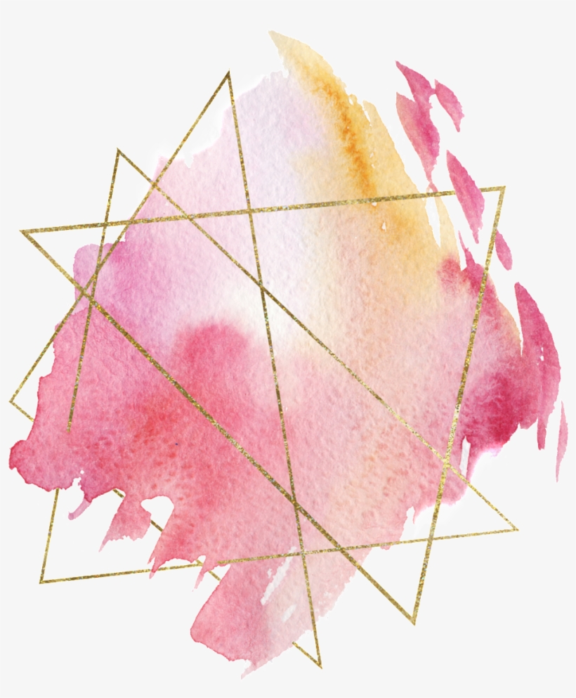 Pink Sunset Watercolor Decoration Vector - Watercolor Painting ...