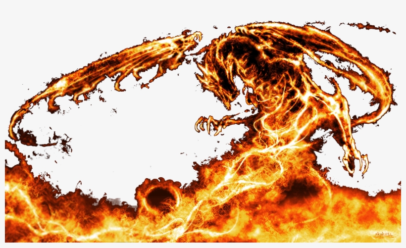 Fire - Dragon - Full - 420841 Slay Badge - Black And Orange Dragon ...