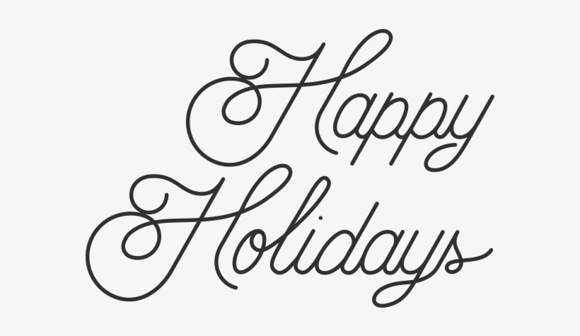 Happy Holidays Script Png Download - Drawing - 900x500 PNG Download ...
