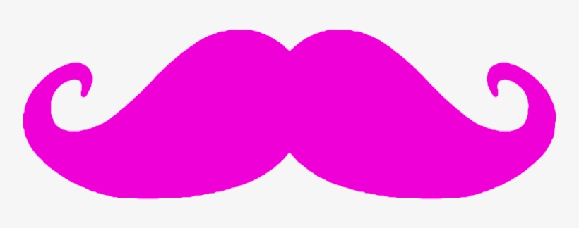Mustache Png - Pink Mustache No Background - 900x563 PNG Download - PNGkit