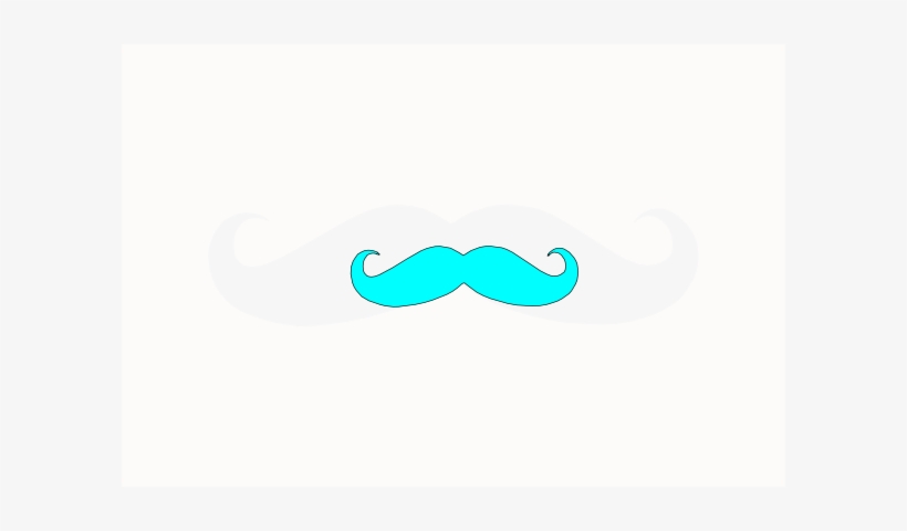 Blue Mustache Svg Clip Arts 600 X 400 Px - 600x400 PNG Download - PNGkit