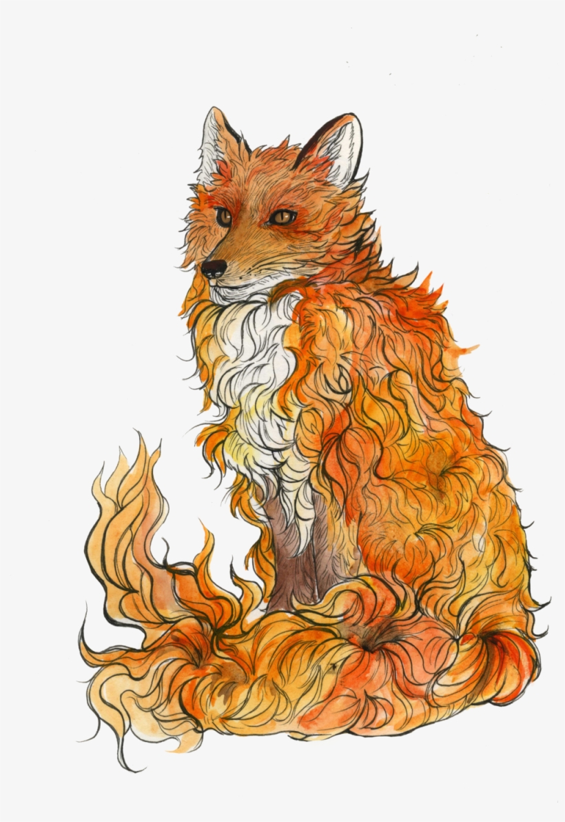 Watercolorfox - Swift Fox - 1000x1405 PNG Download - PNGkit
