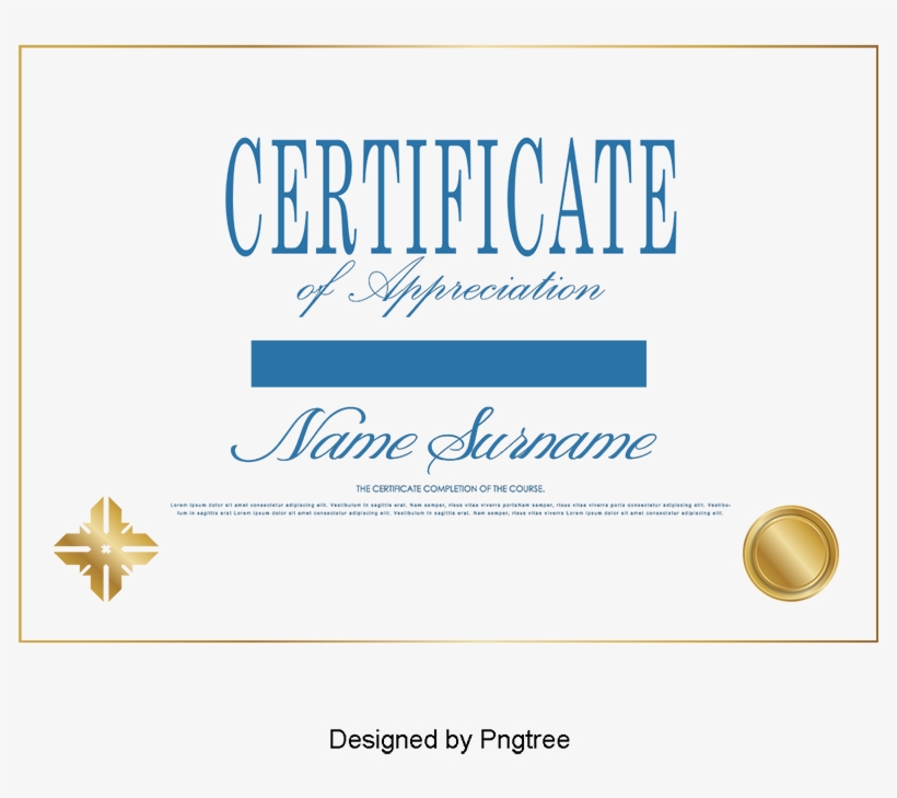 Simple Certificate Certificates Design Vector Material, - Calligraphy ...