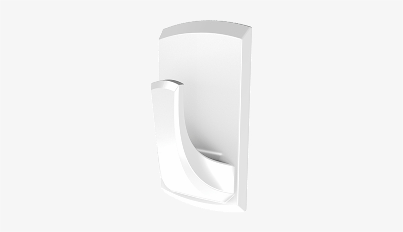 20lb Rectangular Plastic Hook In White - Urinal - 409x500 PNG Download ...