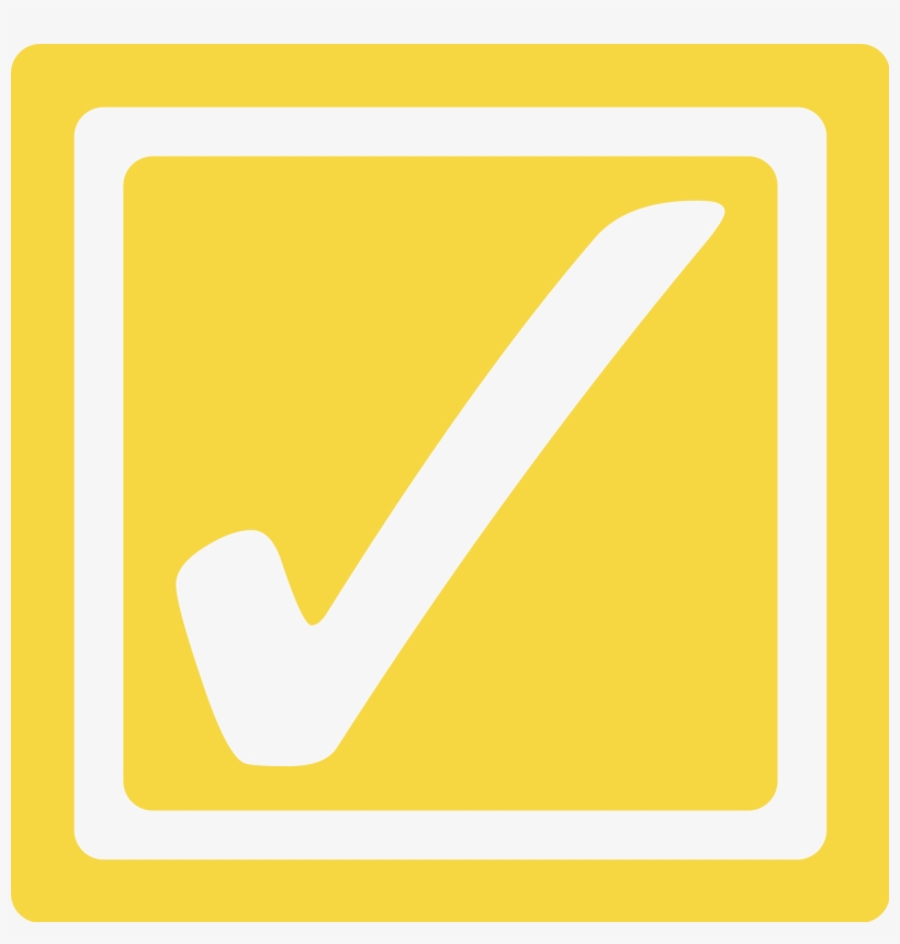 Download Transparent Open - Yellow Check Box Png - PNGkit