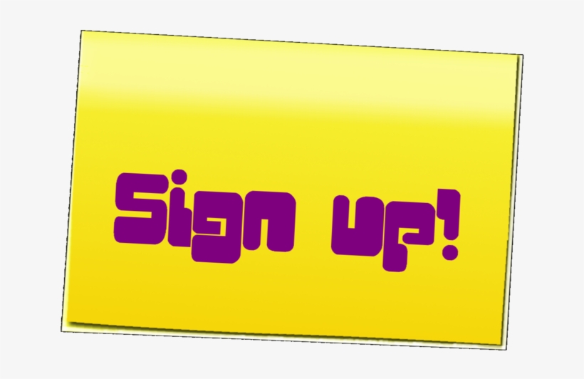 Post-it Note Sign Up - Sign - 800x565 PNG Download - PNGkit