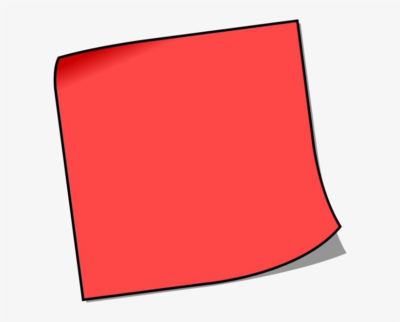 Post It Png Clipart Library Source - Red Post It Note - 600x580 PNG ...