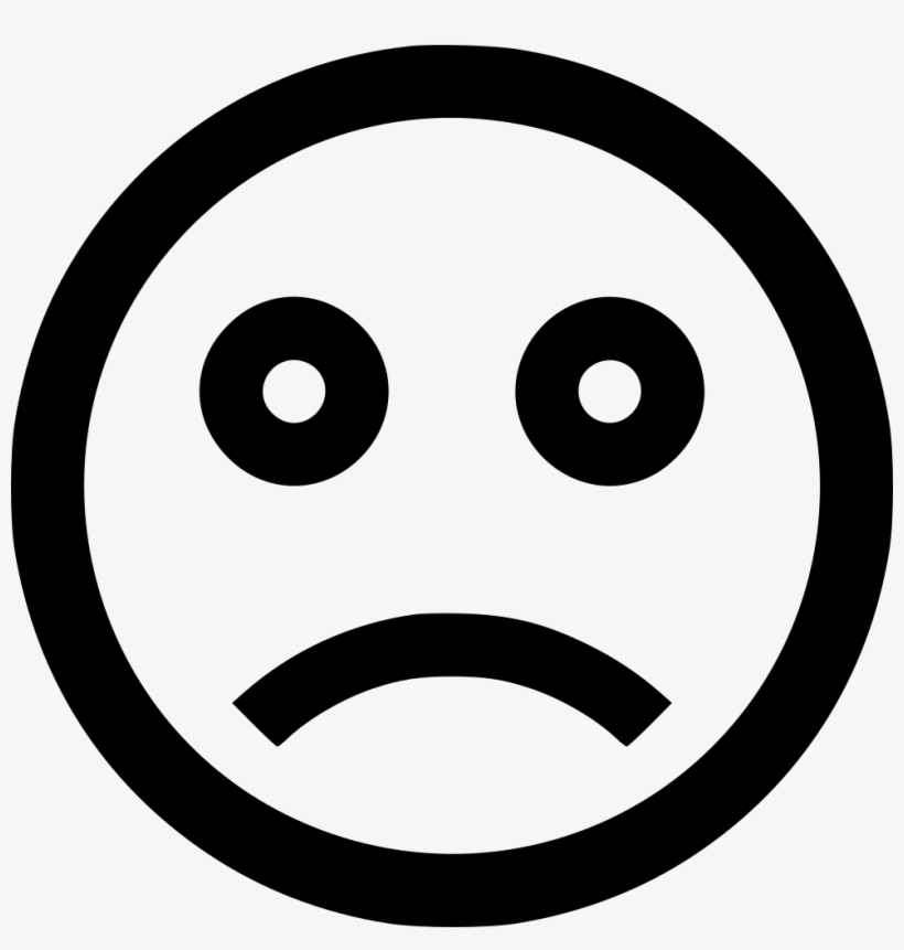 Emoji Sad Face Round Circle Emotion Moodless Comments - Number 7 In ...