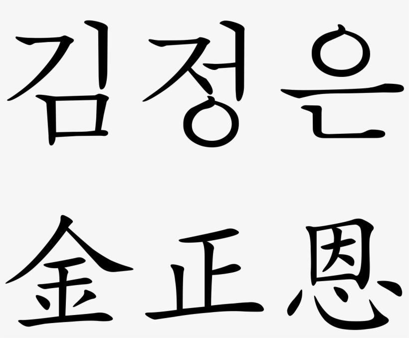 Open - Kim In Korean Characters - 2000x1566 PNG Download - PNGkit