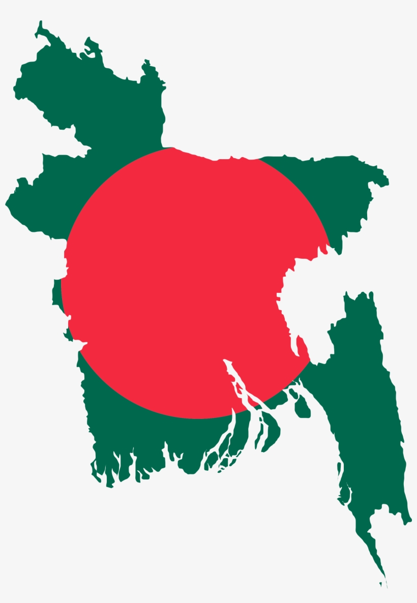 Flag-map Of Bangladesh - Bangladesh Flag Map - 858x1200 PNG Download ...