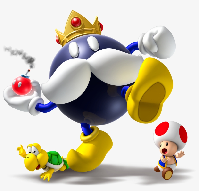 Big Bob-omb Mario 64 Nintendo Super Mario - Super Mario King Bob Omb - 3600x3280 PNG Download ...