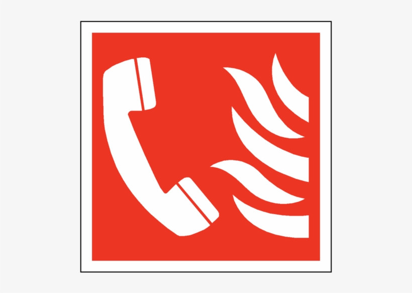 Download Transparent Fire Phone Symbol Safety Sign - Fire Signs - PNGkit