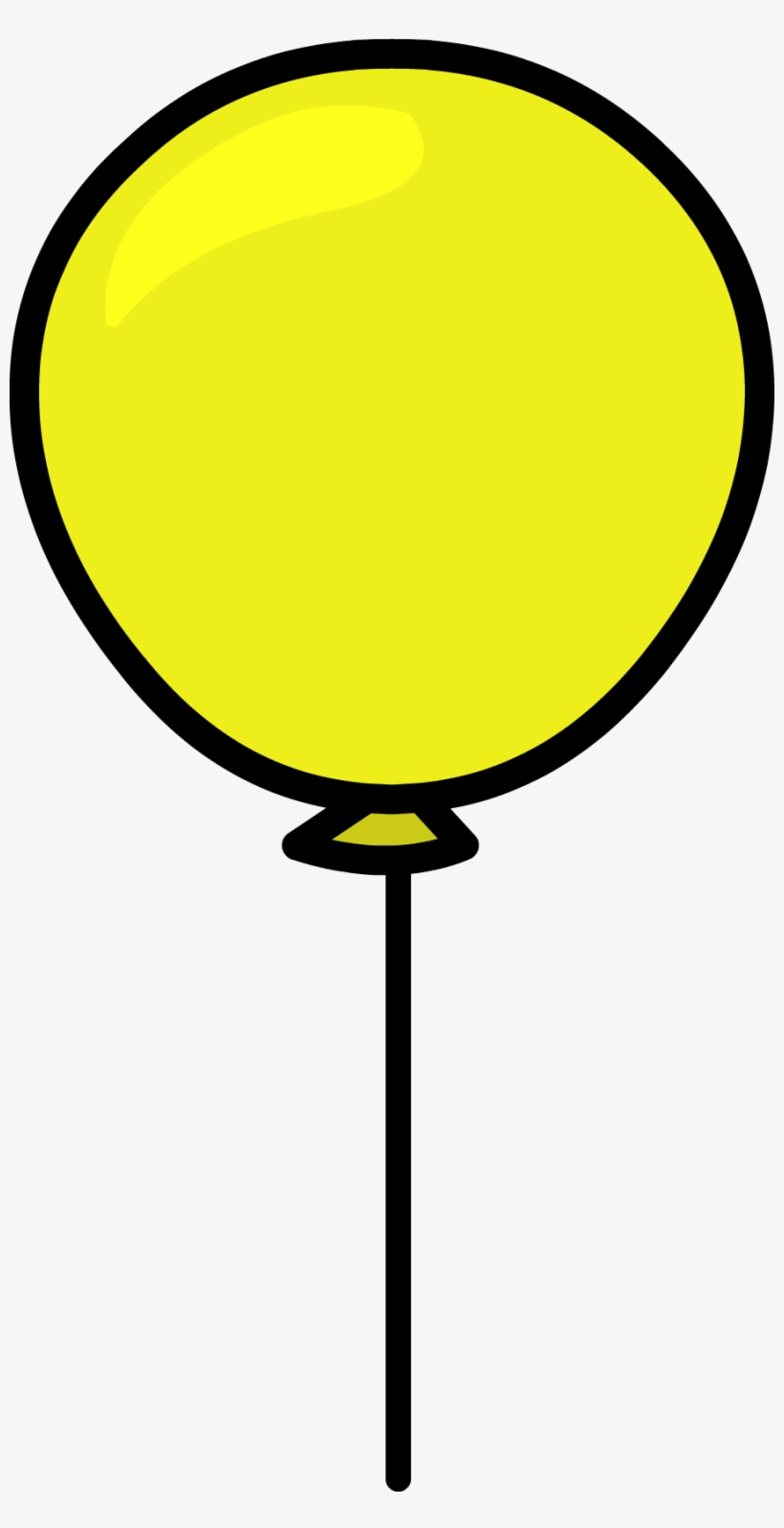 Yellow Balloon Sprite 005 - Wiki - 905x1718 PNG Download - PNGkit