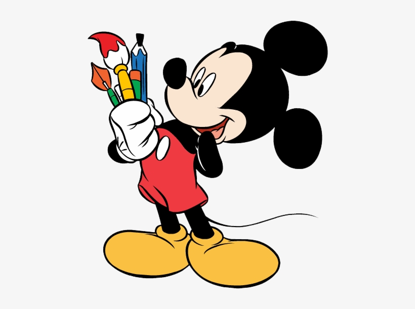 Artist Mickey Mouse Clipart - Mickey Mouse Artist - 494x548 PNG ...
