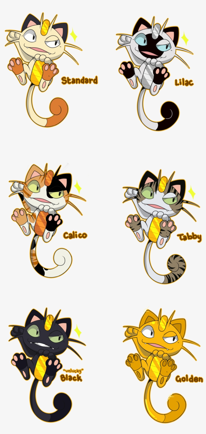Meowth Variations - 1024x2019 PNG Download - PNGkit