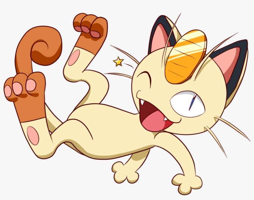Meowth - Cartoon - 1006x742 PNG Download - PNGkit