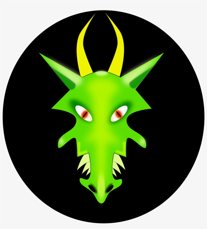 This Free Icons Png Design Of Face Of A Green Dragon - 2400x1697 PNG ...