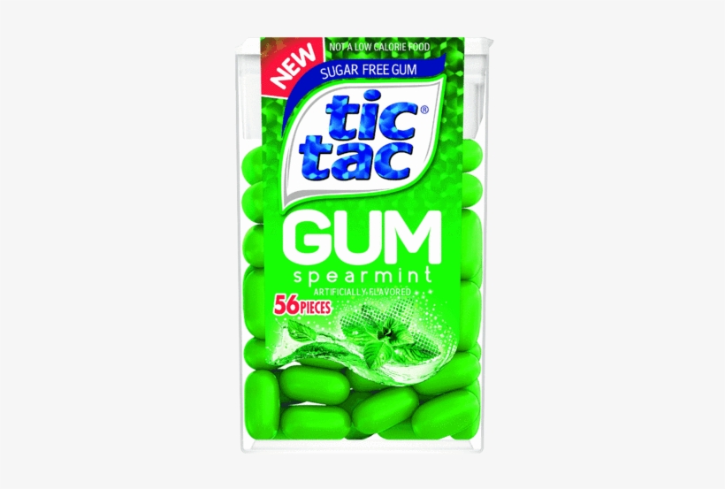 Tic Tac Gum Spearmint Sugar Free - Tic Tac Gum Spearmint - 480x480 PNG ...