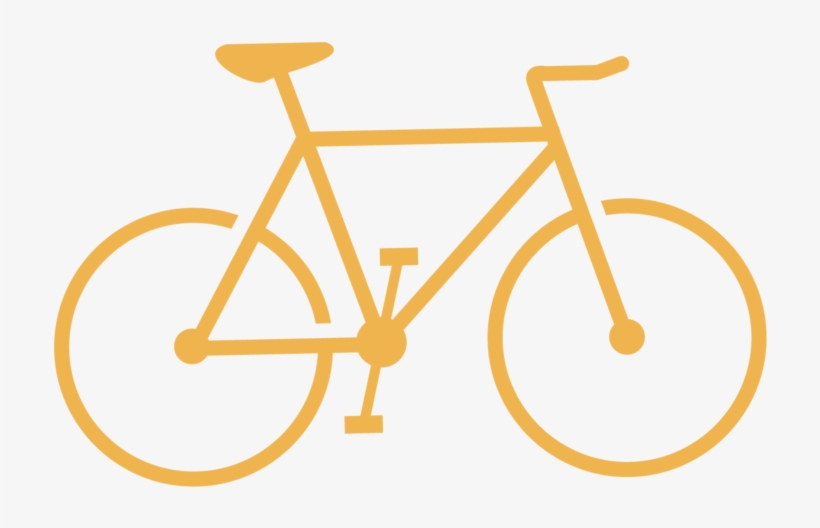 Icon Bicycle Yellow - Road Bike Graphic - 1000x460 PNG Download - PNGkit