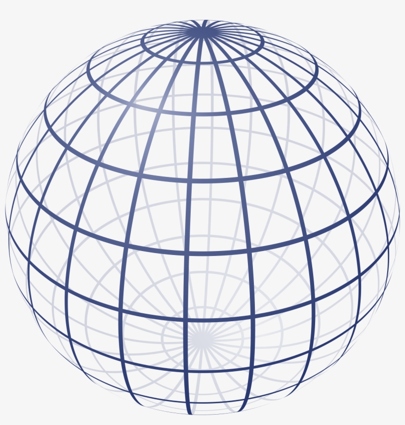 Perspective Projection Of A Sphere - Sphere Wireframe Png - 600x600 PNG ...