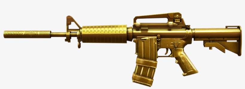 M4a1 S Dual Mag Ultimate Gold - M4 G&g Full Metal - 1000x430 PNG ...