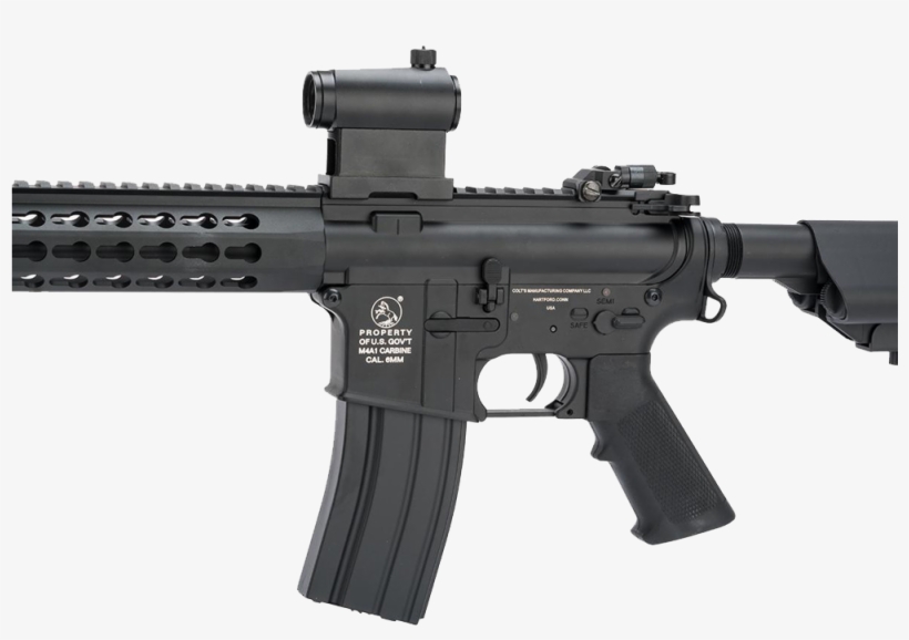 Colt M4a1 Short Keymod Airsoft Rifle - G&g Gr16 R4 Commando - 1000x1000 PNG Download - PNGkit