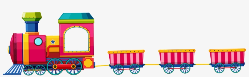Hd Cartoon Hand Drawn Small Train Toy - Toy Train Vector - 1024x268 PNG ...