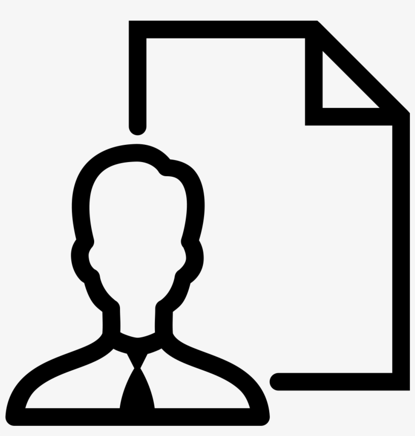 Profile Icon Png Black Download - Paper Icon No Background - 1600x1600 ...