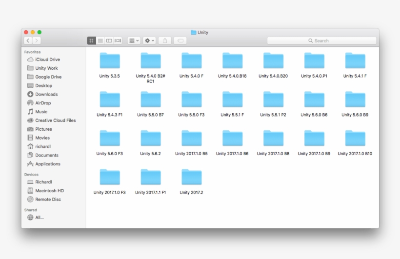 If You Use Unity On A Regular Basis, The Folder Below - Front End ...