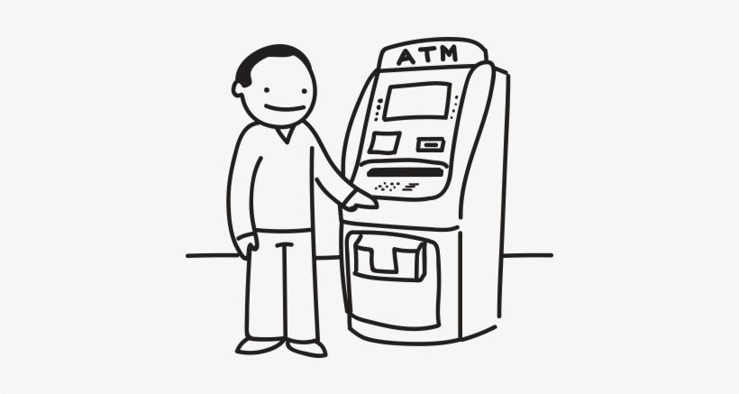 Bei - Atm Drawing Easy - 420x420 PNG Download - PNGkit