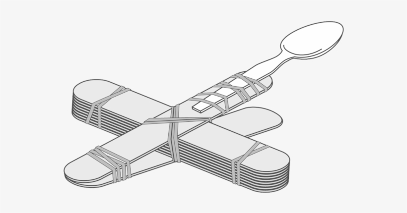 Thunderbolt Kids - Plastic Spoon Catapult - 600x382 PNG Download - PNGkit