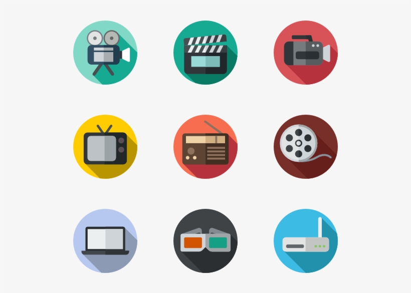 Clipart Freeuse Library Player Icons Free Rounded Multimedia - Flat ...