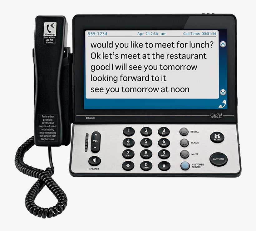 Captel 2400i Captioned Telephone - Captel Phones - 748x688 PNG Download ...