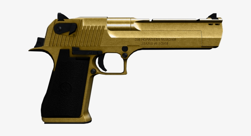Download Transparent Download - Desert Eagle Gold Png - PNGkit
