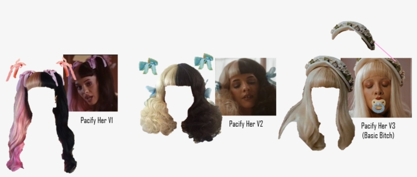 Pacify Her Hairs - Melanie Pacify Her Png - 1568x585 PNG Download - PNGkit