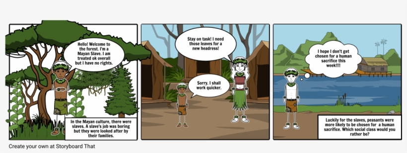 Mayan Slave - Storyboard - 1164x385 PNG Download - PNGkit