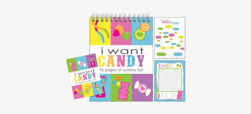 I Want Candy Activity Book - Iscream I Want Candy 96-page Activity Book ...