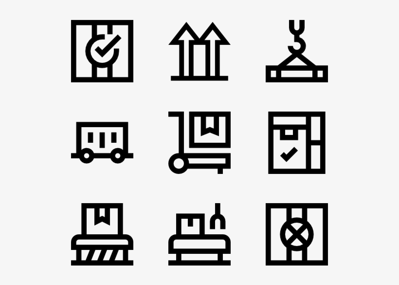 Logistics 25 Icons - Building Icon Pack Png - 600x564 PNG Download - PNGkit