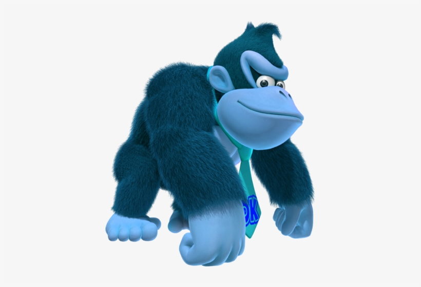 Light Blue Frost Donkey Kong - Donkey Kong - 409x480 PNG Download - PNGkit