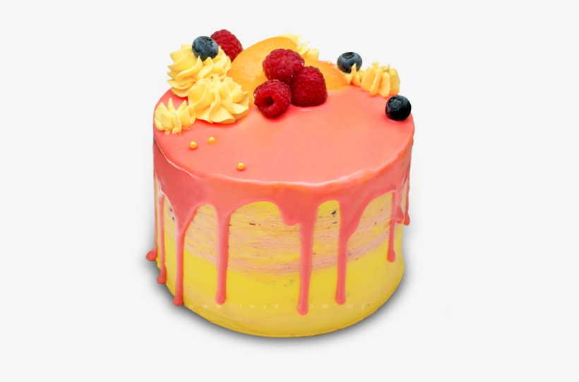 Raspberry Peach Cake - Cake - 480x480 PNG Download - PNGkit