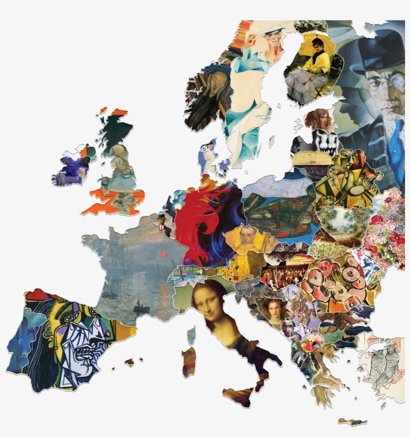 Map Of Europe Art - 1764x1741 PNG Download - PNGkit