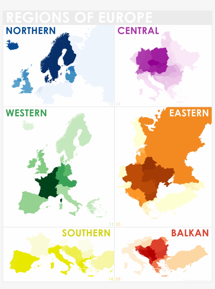 Identifying Regions Of Europe Using Multiple Maps Through - Different ...