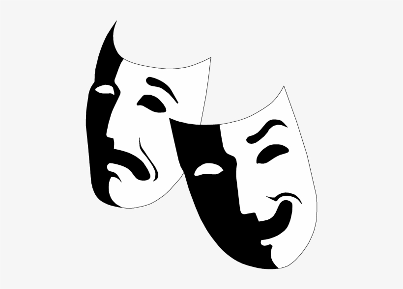 Broadway Clipart Drama Faces - Drama Logo - 525x548 PNG Download - PNGkit