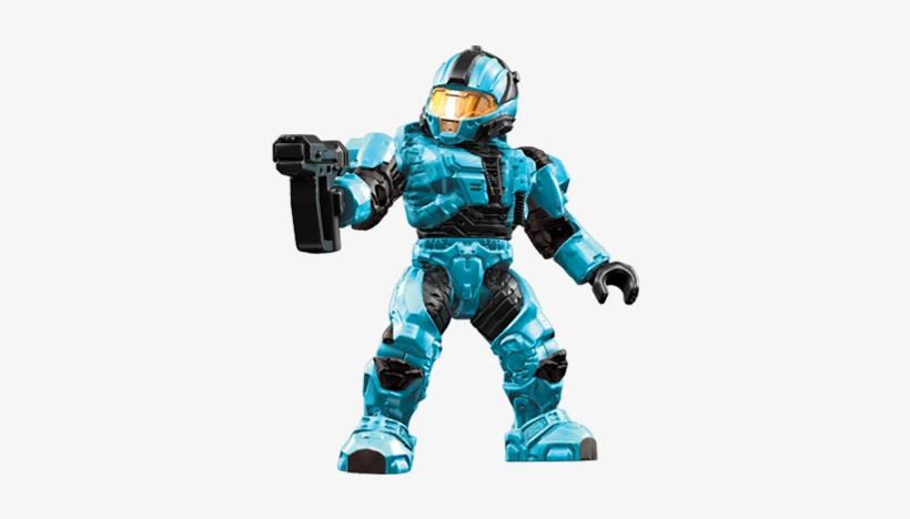 Cyan Spartan - Halo Mega Bloks Cqb Spartan - 475x501 PNG Download - PNGkit