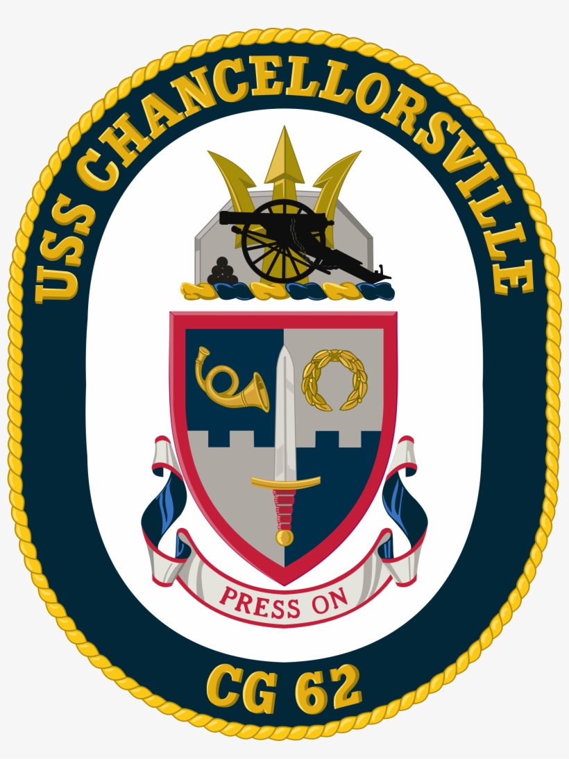 Uss Chancellorsville Cg-62 Crest - Uss Gridley Ddg 101 Crest ...