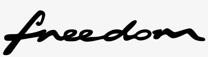 Freedom Png - Calligraphy - 1280x450 PNG Download - PNGkit