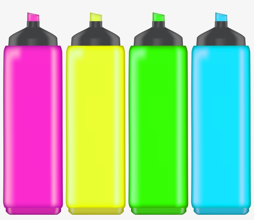 Highlight Markers Png Clip Art - 8000x6570 PNG Download - PNGkit