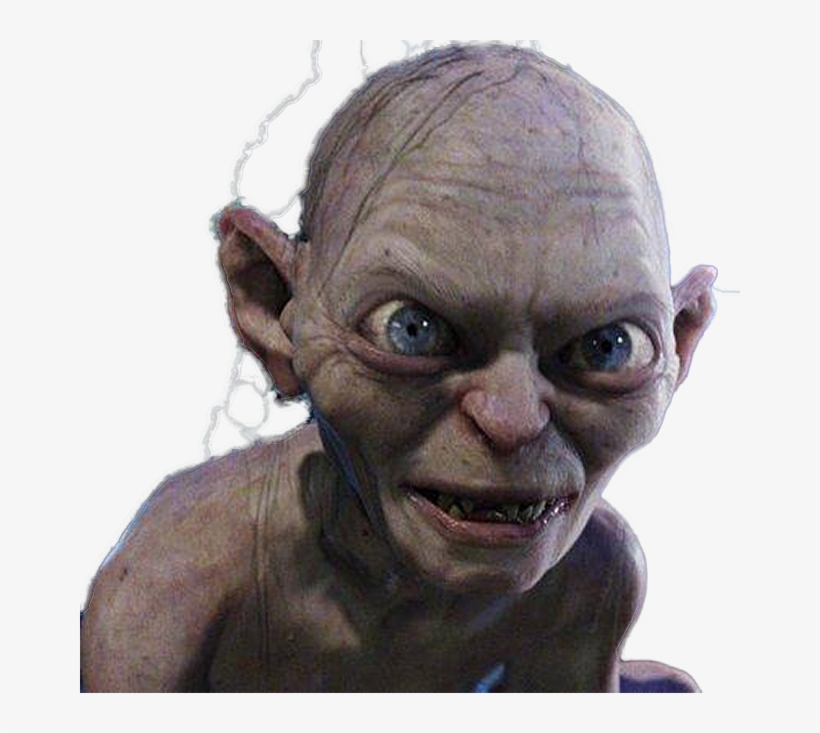 Gollum Green/blue Screen - Bald Thing From Lord Of The Rings - 660x653 ...