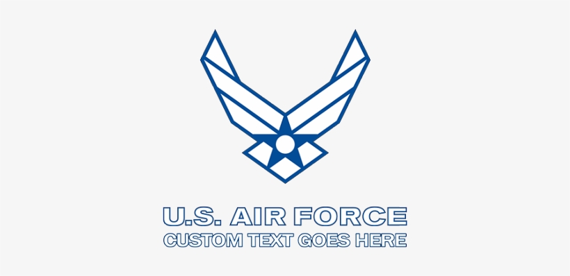 Download Transparent Usaf Logo Png Air Force Symbol With Logotype White ...